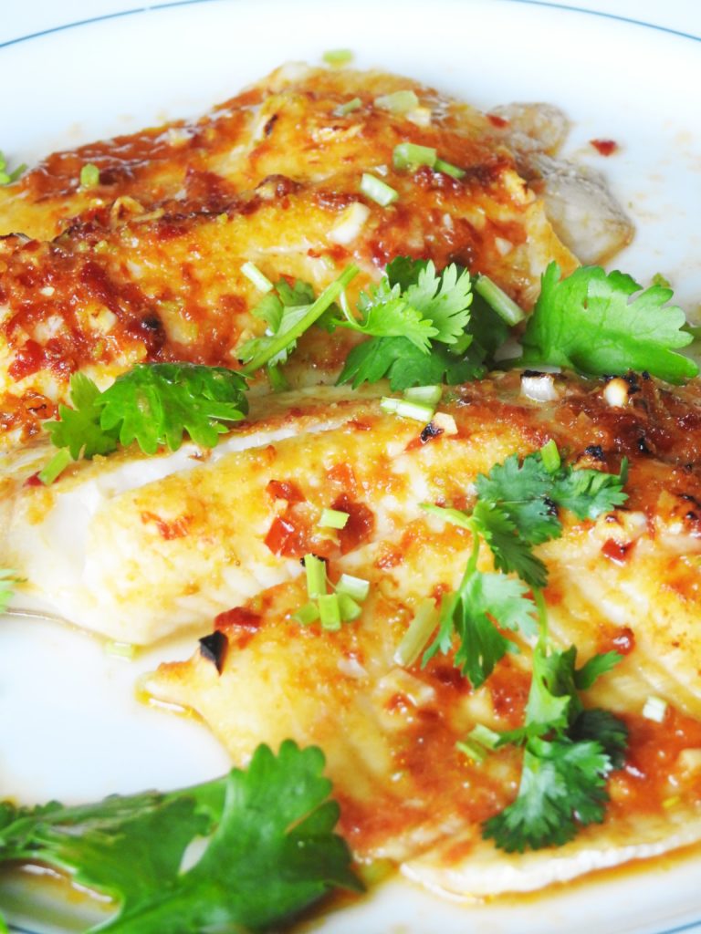 Roasted Thai Chili Lime Fish - Healthy Thai Recipes