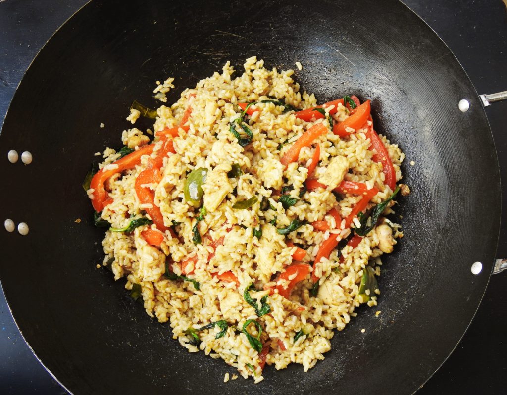 Healthy Thai Green Curry Fried Rice - Healthy Thai Recipes
