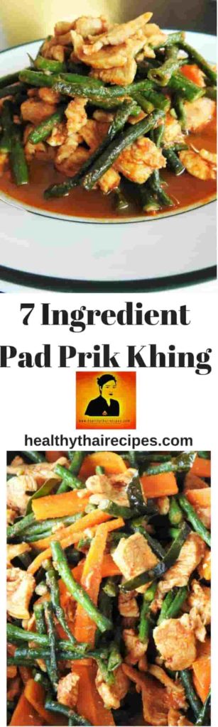 7 Ingredients Pad Prik King - Healthy Thai Recipes