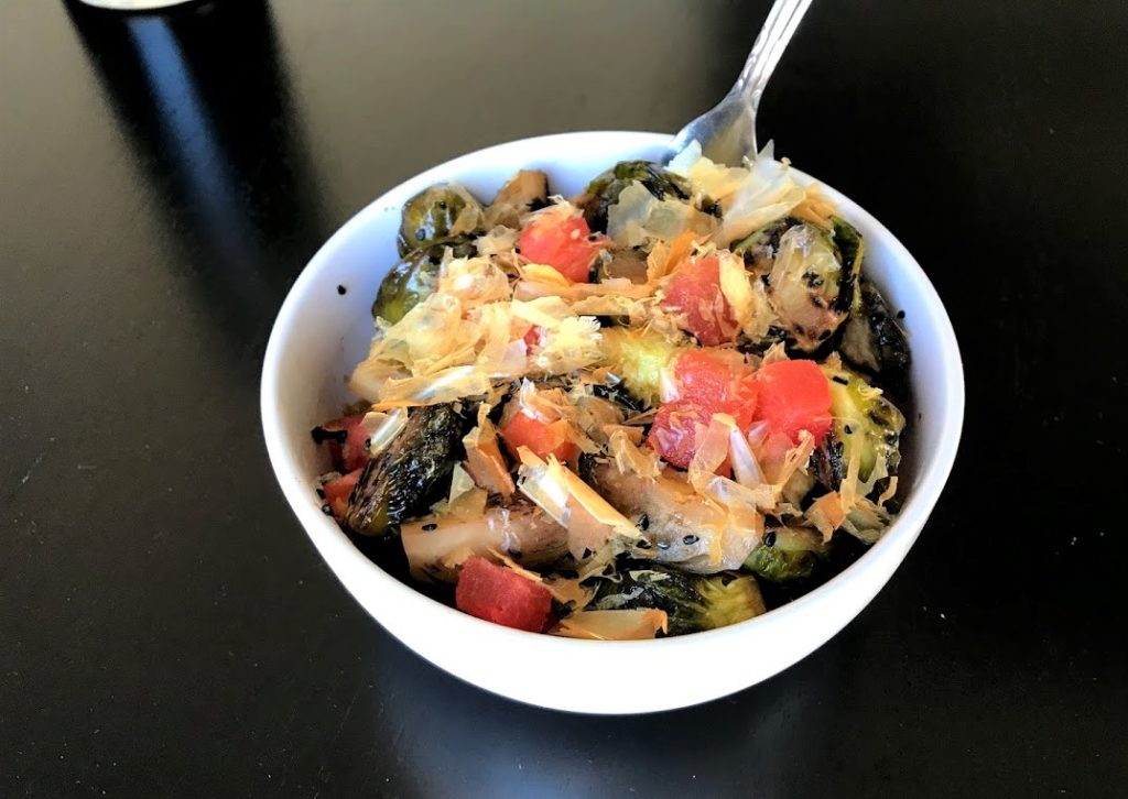 Dancing Brussel Sprouts with Fish Sauce, Watermelon and Bonito Flakes ...