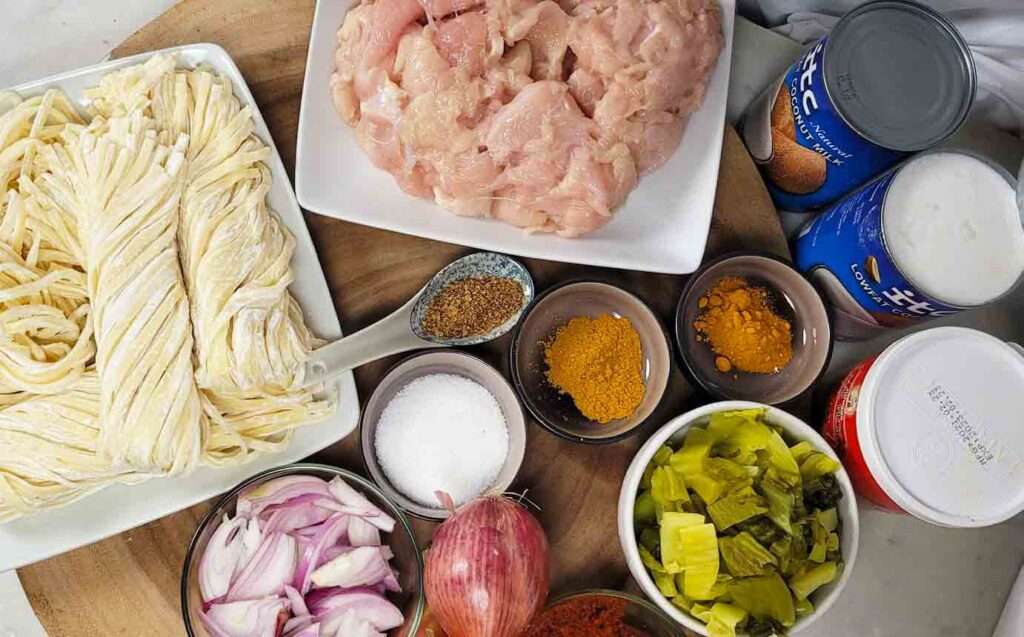 Healthy Northern Thai, Khao Soi Gai, Curry Noodles Recipe