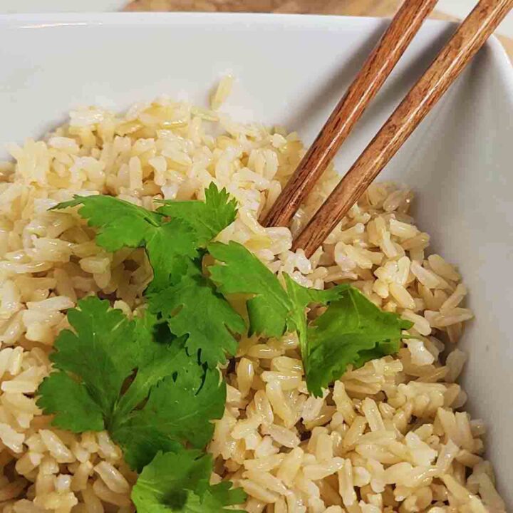Crawfish Fried Rice, using brown rice - Healthy Thai Recipe