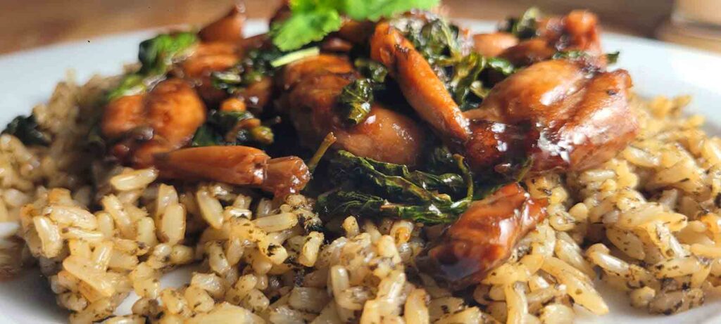 Healthy and Easy Thai Basil Stir-fried Frog Legs