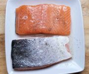 Easy Gang Sapparod, Pan-Fried, Crispy Skin Salmon Red Curry